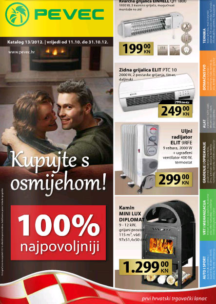 Pevec katalog listopad