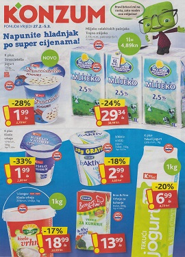 Konzum katalog Mliječni proizvodi