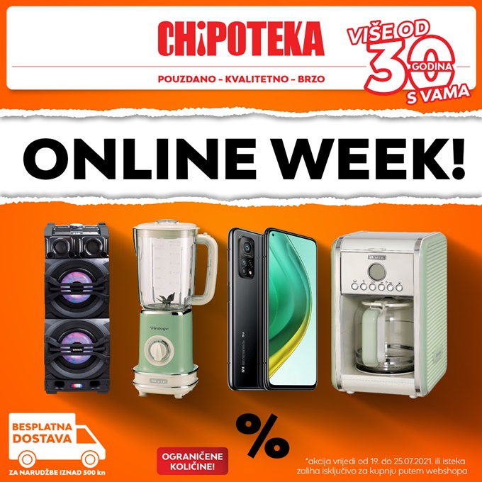 Chipoteka webshop akcija Online week do 25.07.