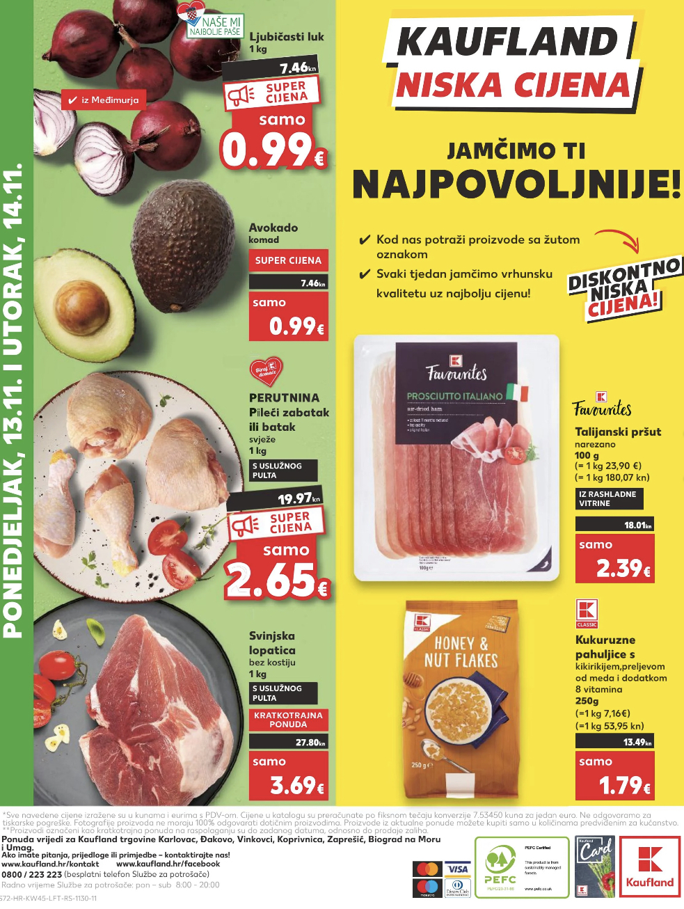 Kaufland akcija za početak tjedna do 14.11.