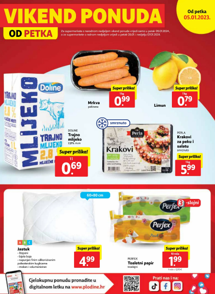 Plodine vikend akcija do 07.01.