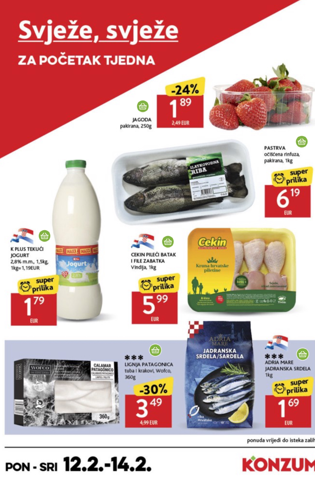 Konzum akcija za početak tjedna do 14.02.