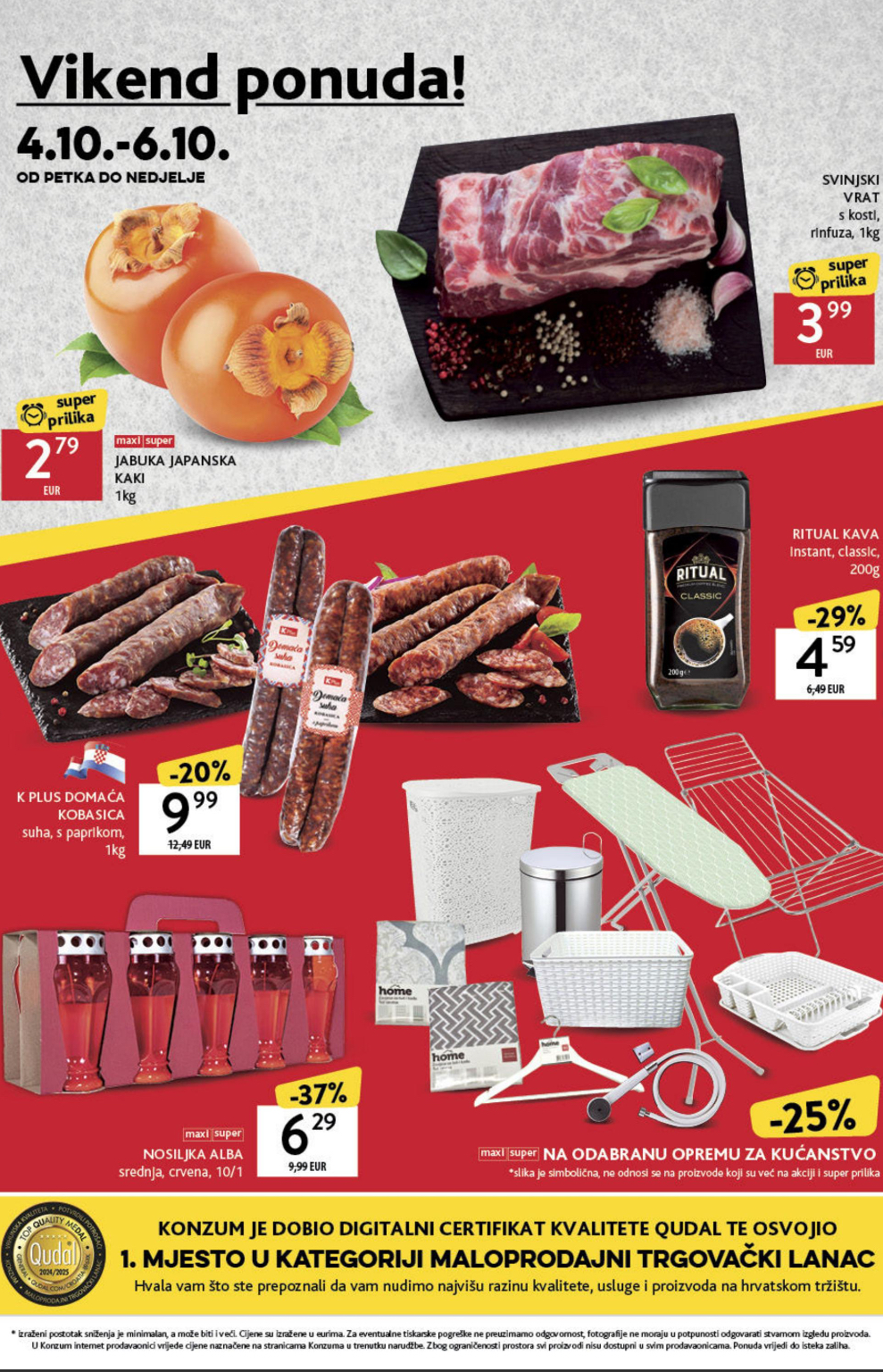 Konzum vikend akcija do 06.10.