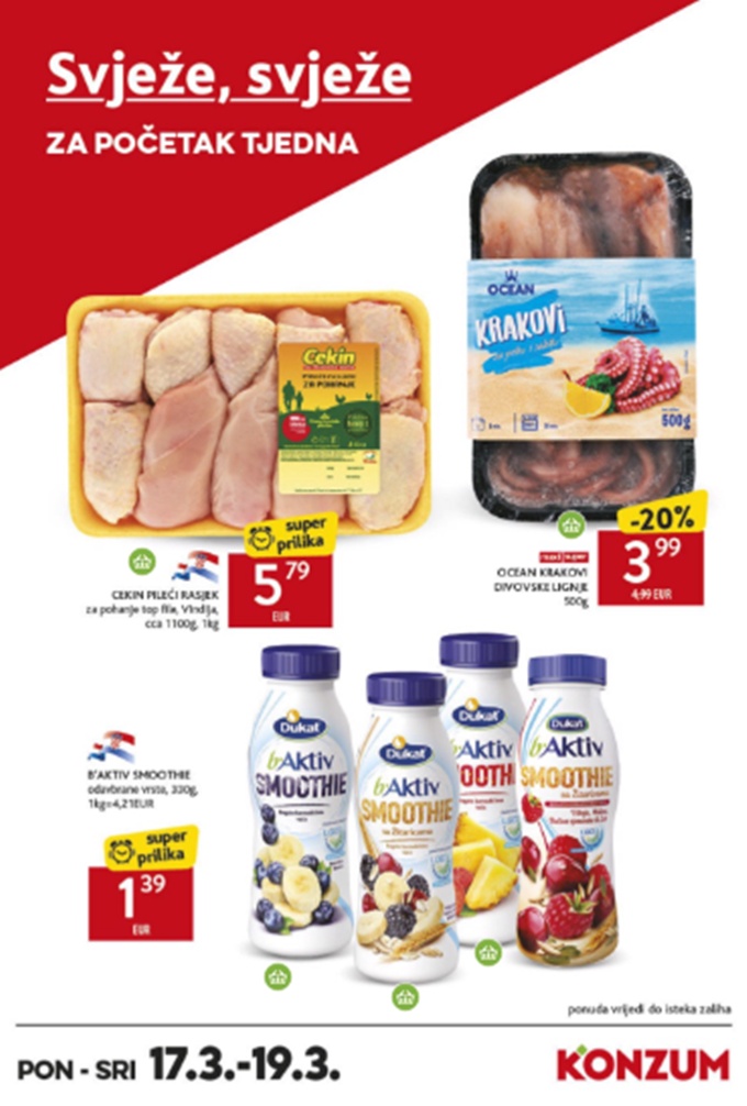 Konzum akcija za početak tjedna do 19.3.