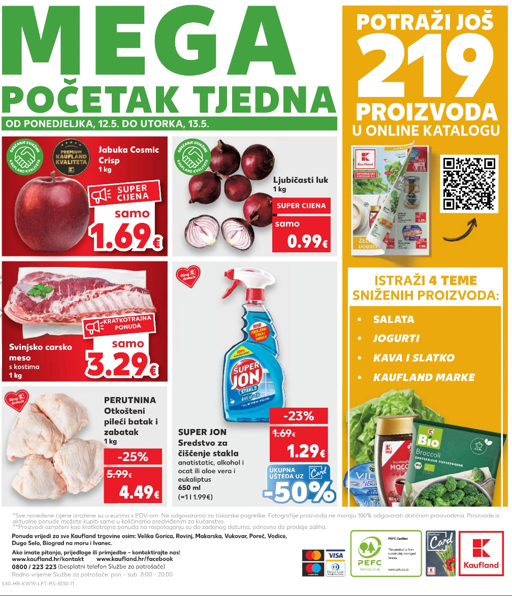 Kaufland akcija za početak tjedna do 13.05.