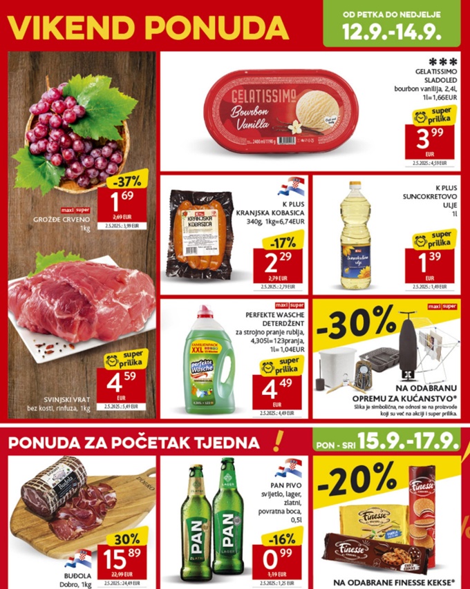 Konzum vikend akcija do 14.9.