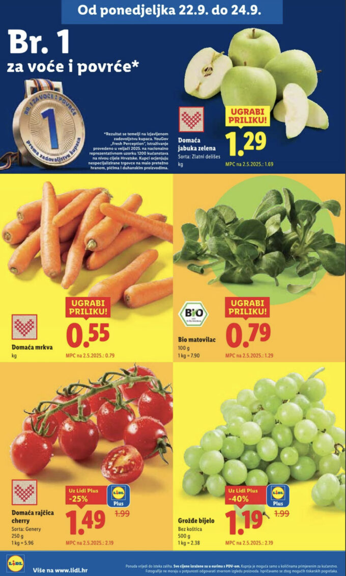 Lidl akcija za početak tjedna do 24.09.