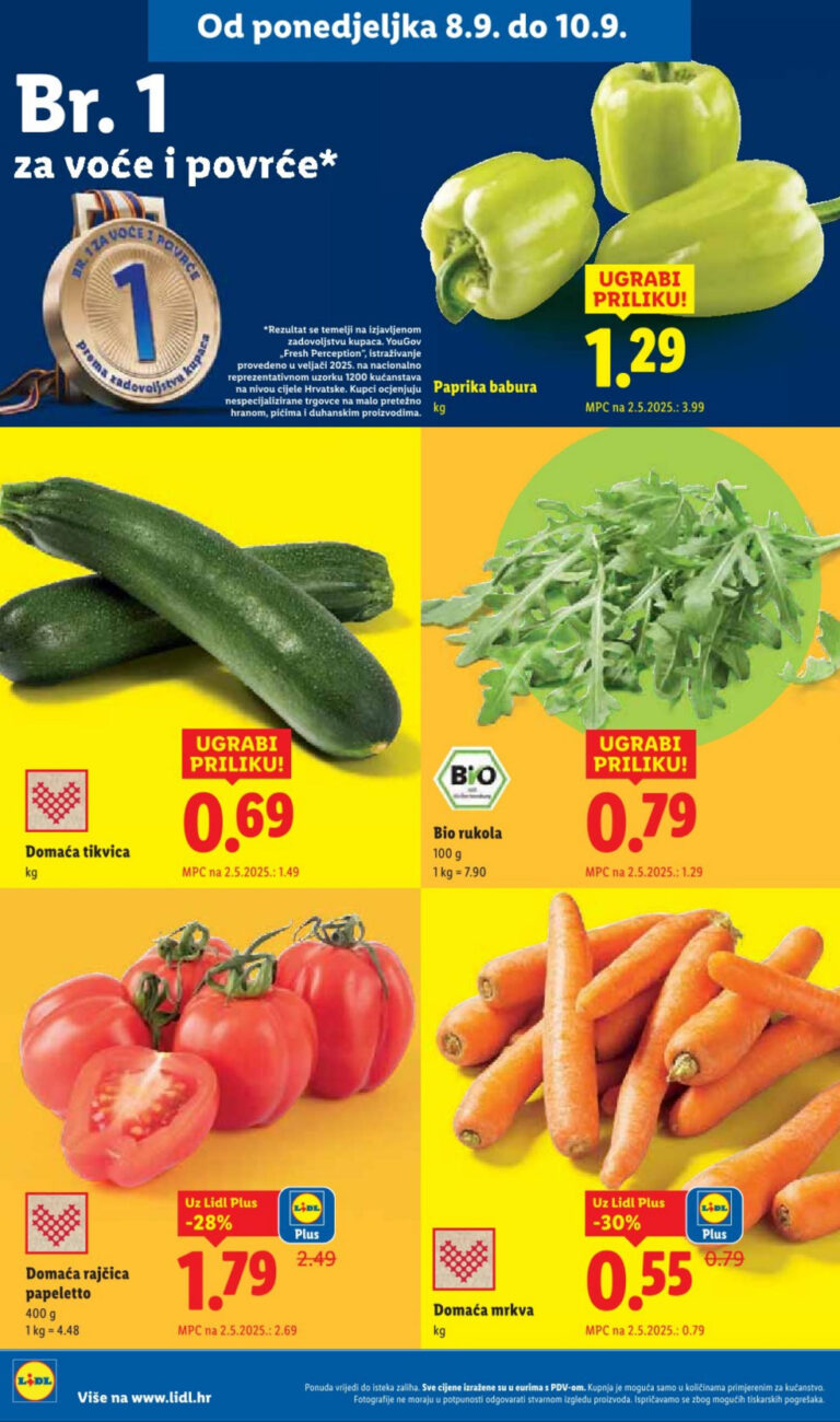 Lidl akcija za početak tjedna do 10.09.