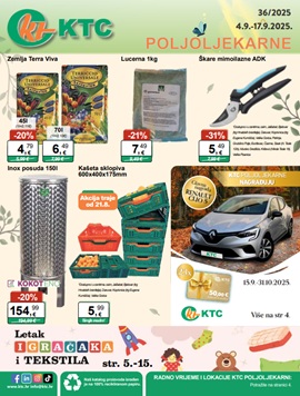 KTC katalog Poljoljekarne do 17.9.