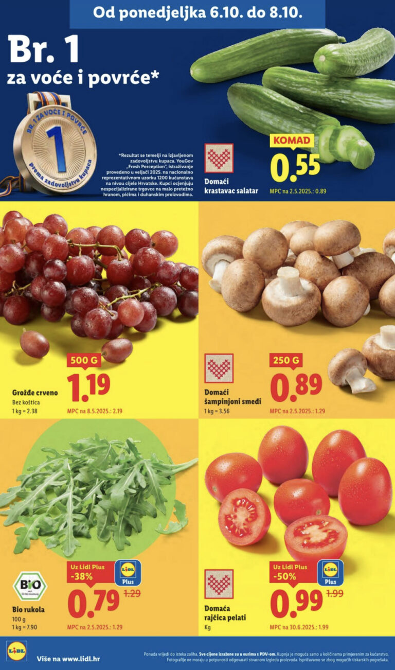 Lidl akcija za početak tjedna do 08.10.