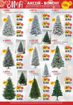 Bima katalog Umjetni borovi