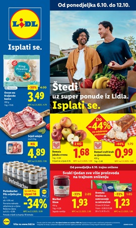 Lidl katalog prehrana do 12.10.