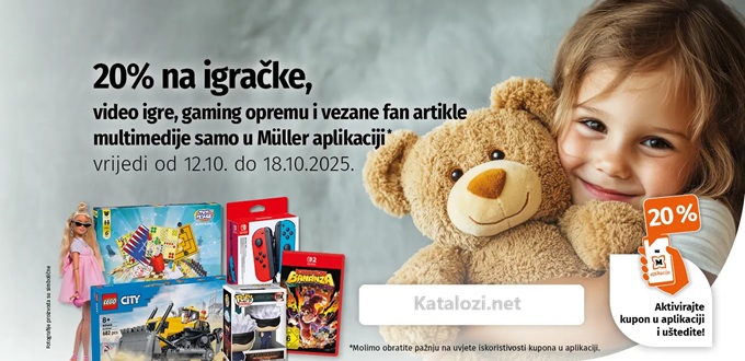 Muller akcija -20% na igračke