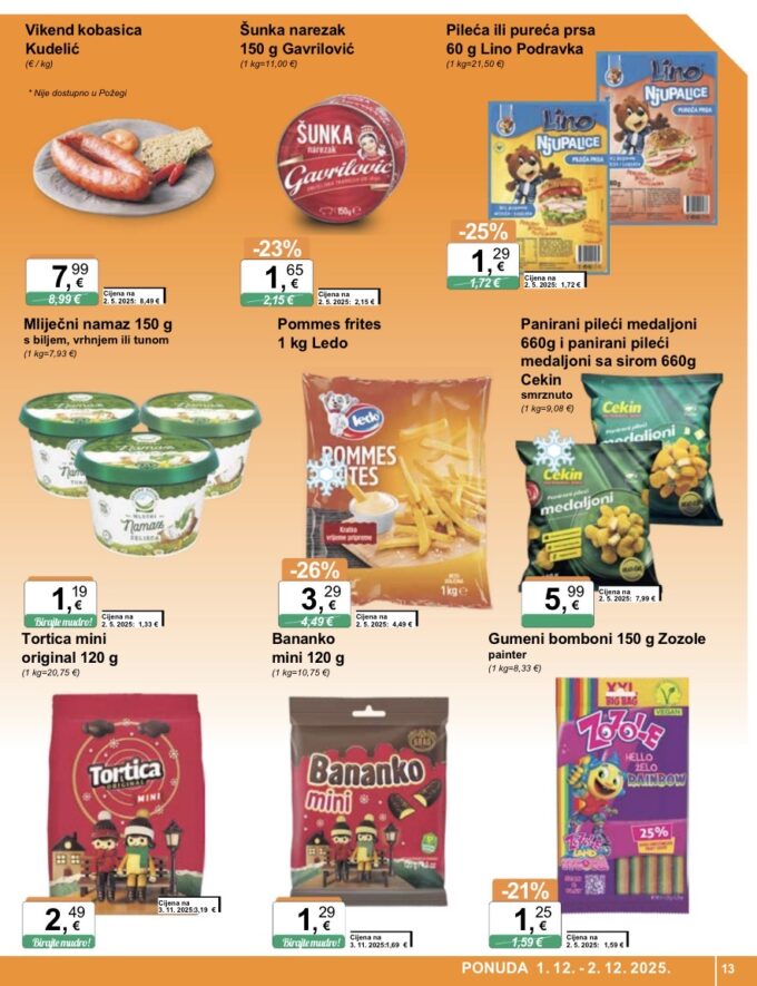 KTC akcija za početak tjedna do 02.12.